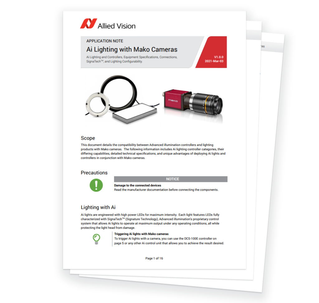 Allied Vision and Ai Integration Guide - Advanced Illumination