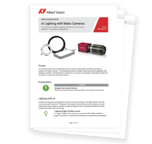 Allied Vision and Ai Integration Guide - Advanced Illumination